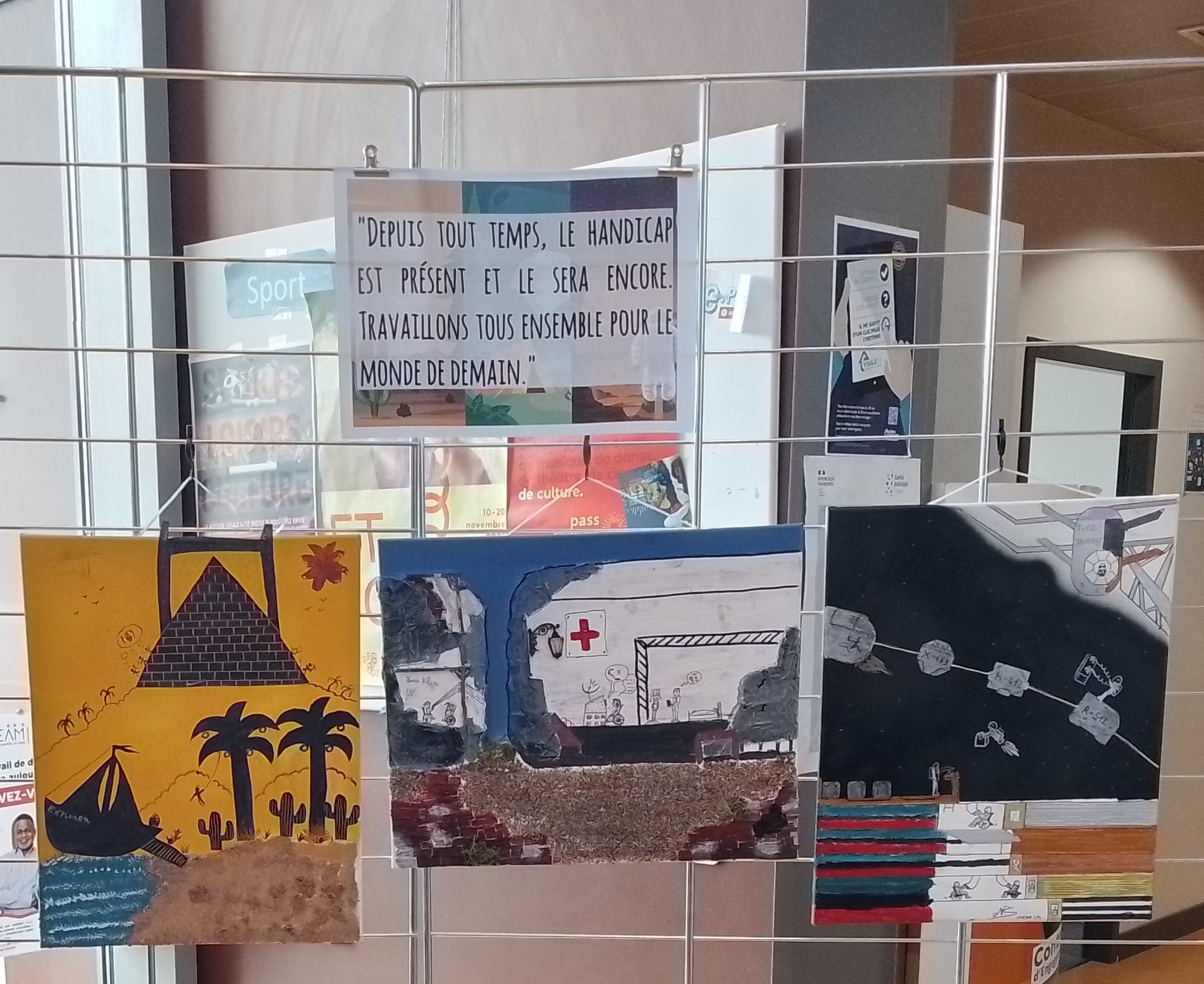 création d'une fresque artistique - APAJH Sarthe-Mayenne